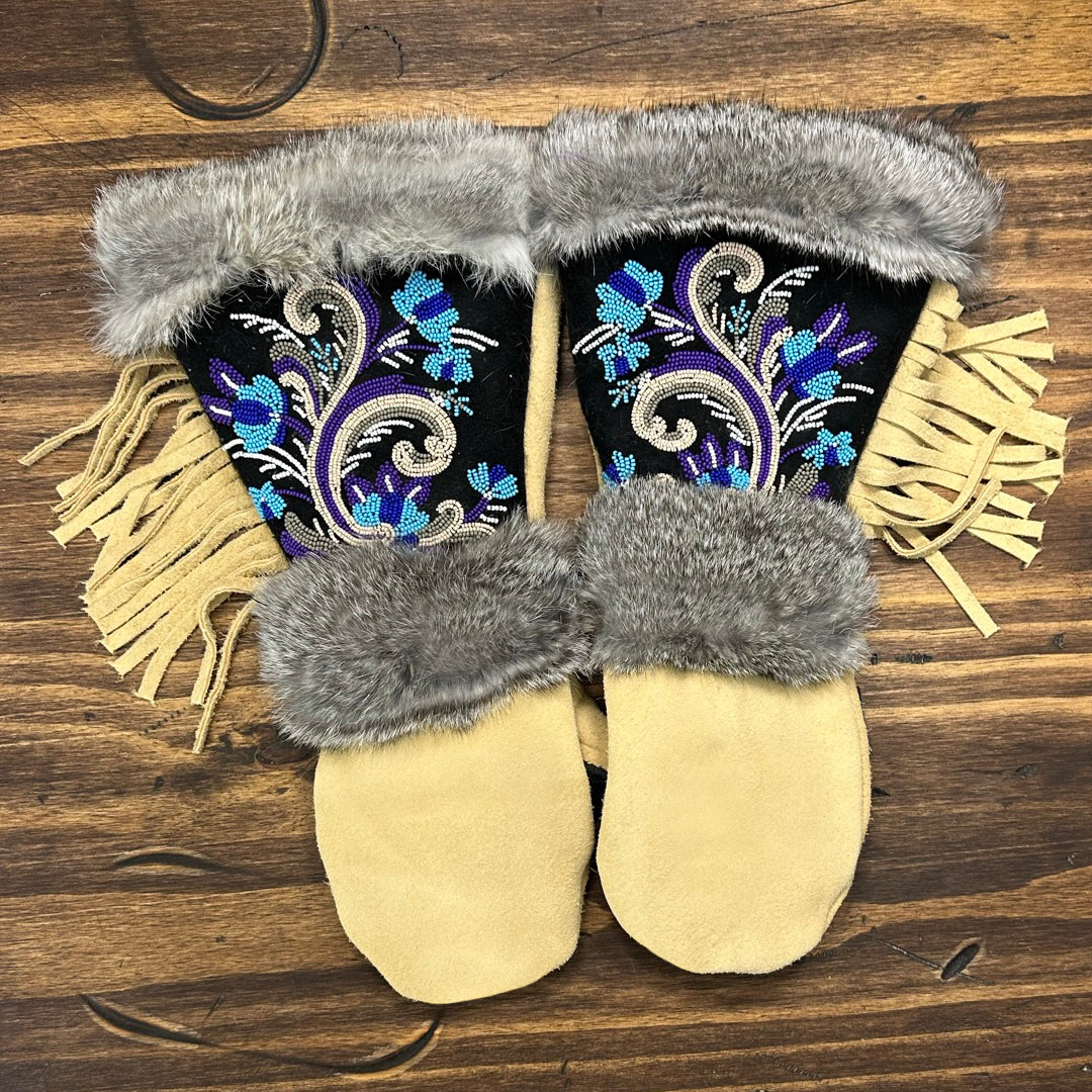 Pickerel Suede Leather Mittens