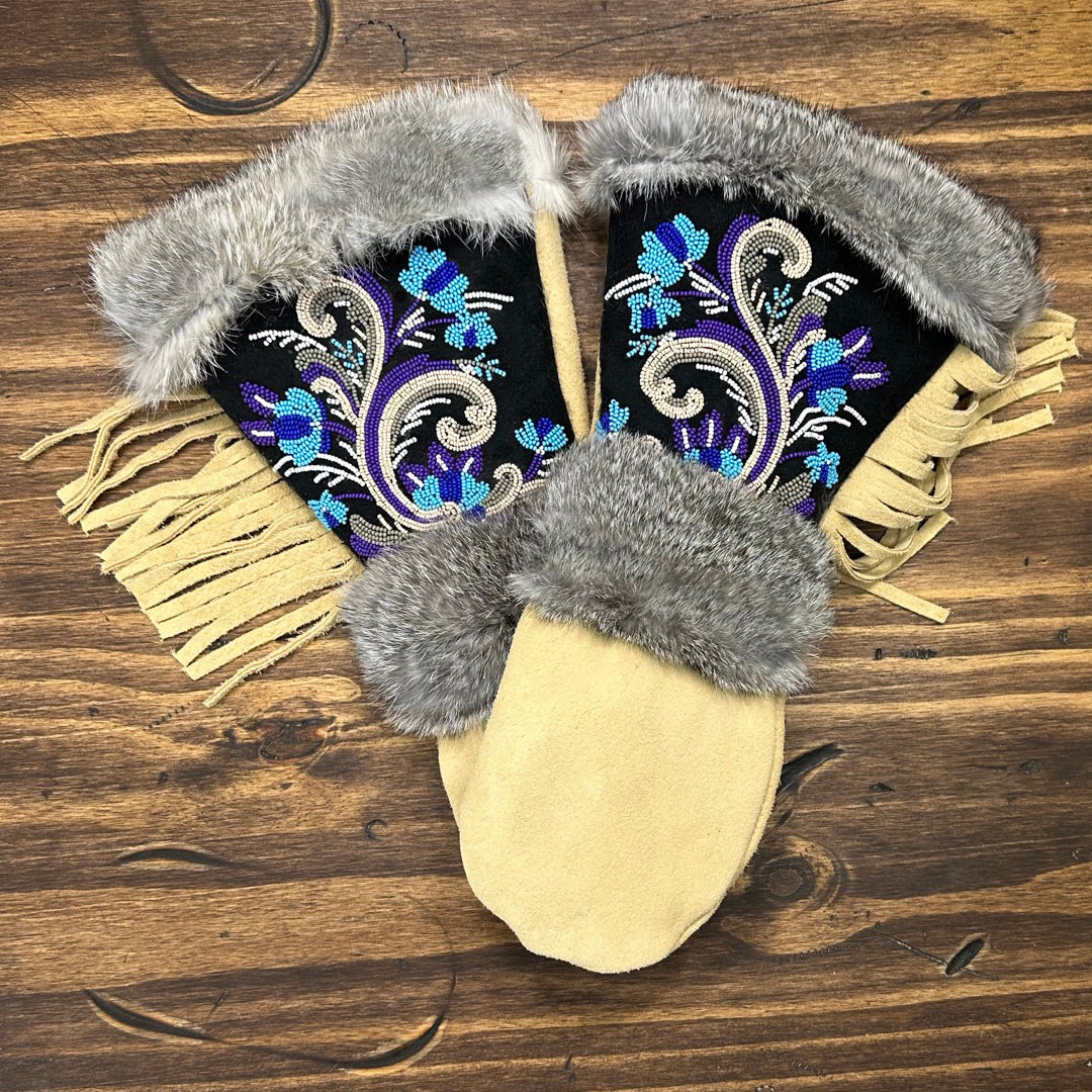 Pickerel Suede Leather Mittens
